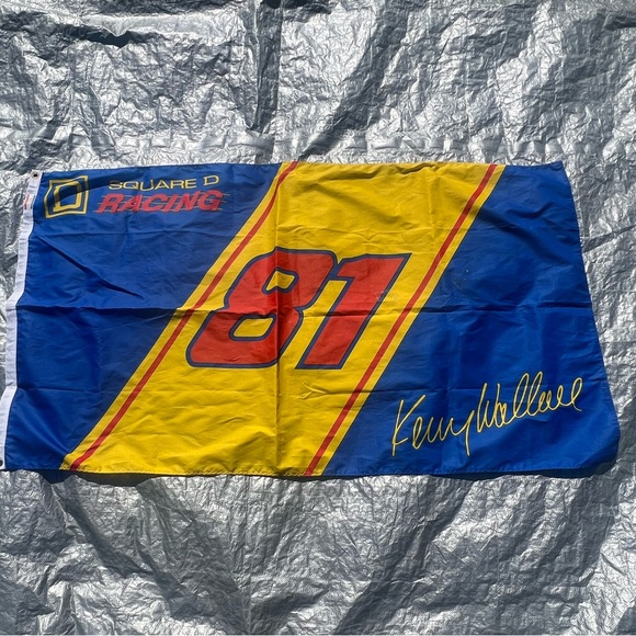 Nascar | Wall Decor | Vintage Nascar Square D Racing Kenny Wallace 8 ...